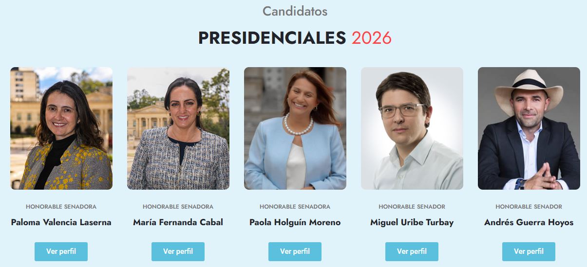 Precandidatos presidenciales en Colombia 2026: lista completa por orientación política