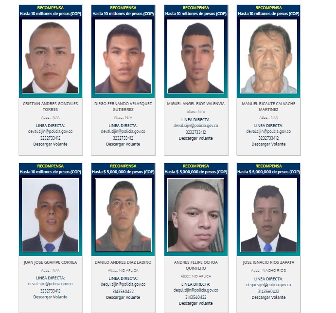 ¿Los reconoce? Estos son los más buscados del país; Policía ofrece ...