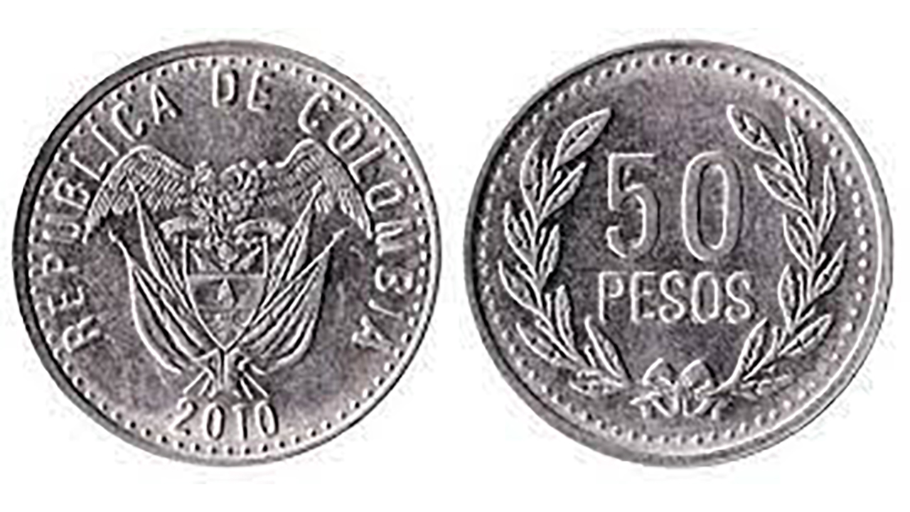 Moneda de 50 pesos que podría valer hasta 60.000 pesos - Cambio Colombia